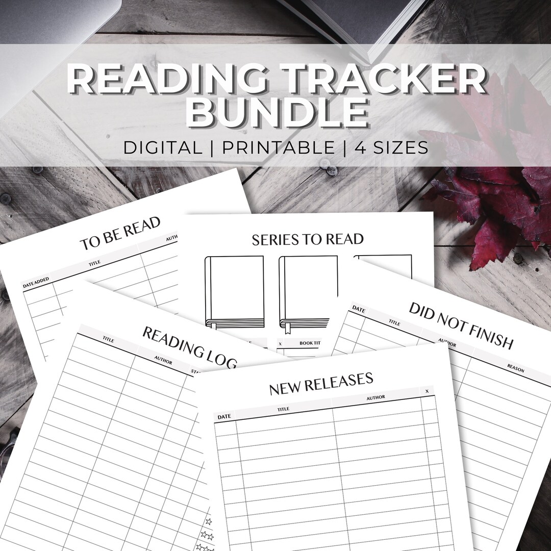 Reading Tracker Bundle | TBR List | Digital Reading Journal | Reading ...