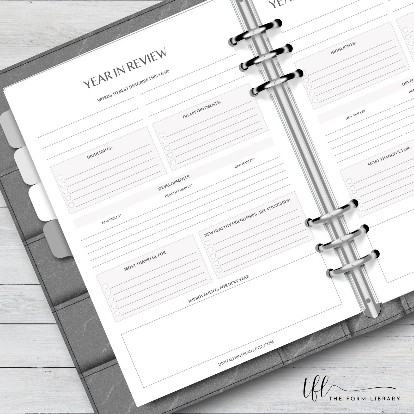 Year in Review | Printable Annual Review | Digital Yearly Review ...