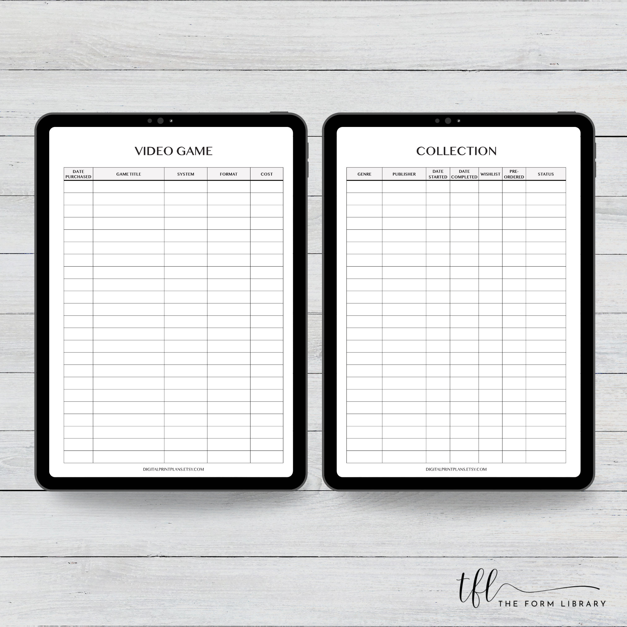 Video Game Tracker Gaming Tracker Gaming Journal Game - Etsy