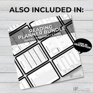 Reading Tracker Bundle | Printable Reading Journal (letter, A4, A5, B6 ...