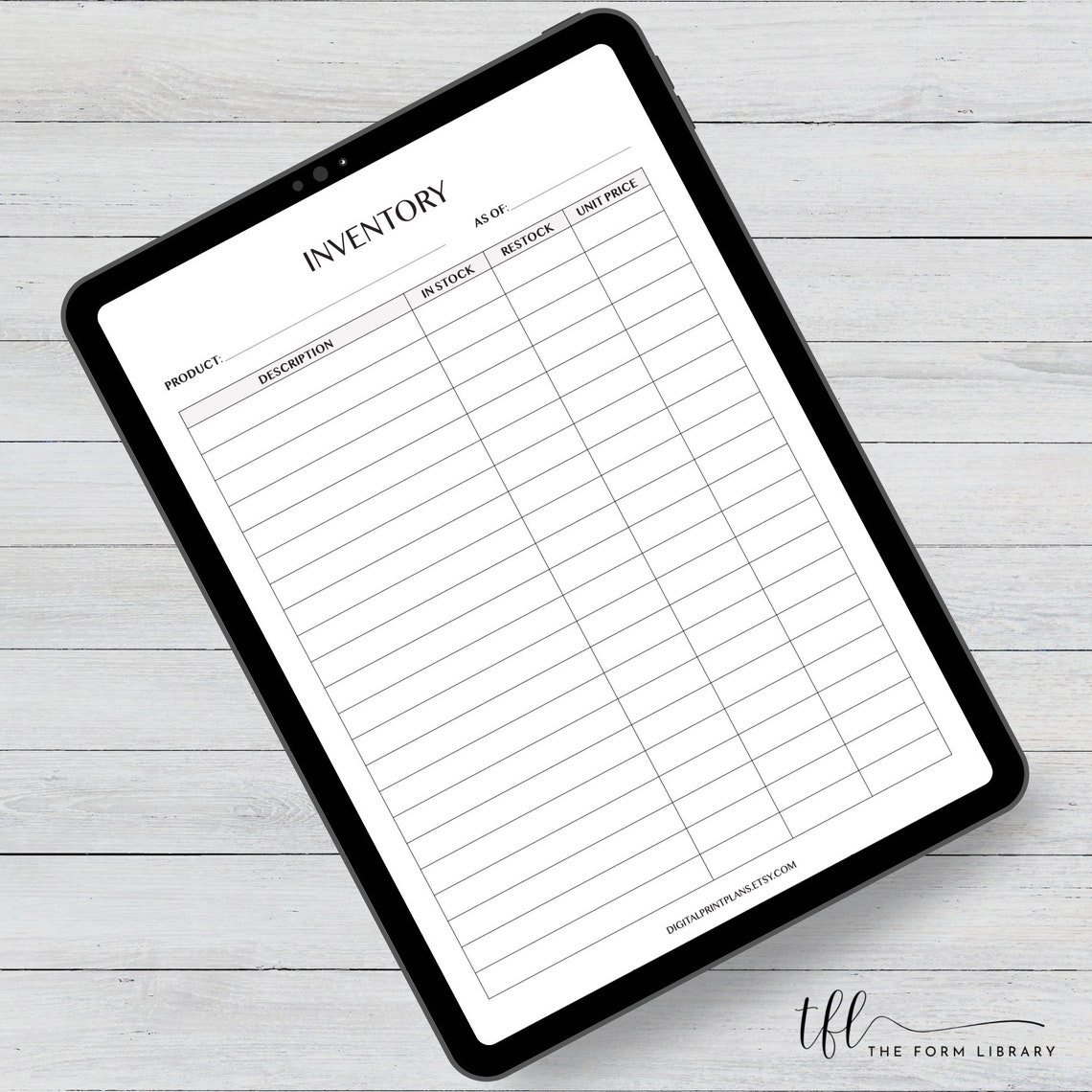 Simple Inventory List | Printable Inventory Management Tracker ...
