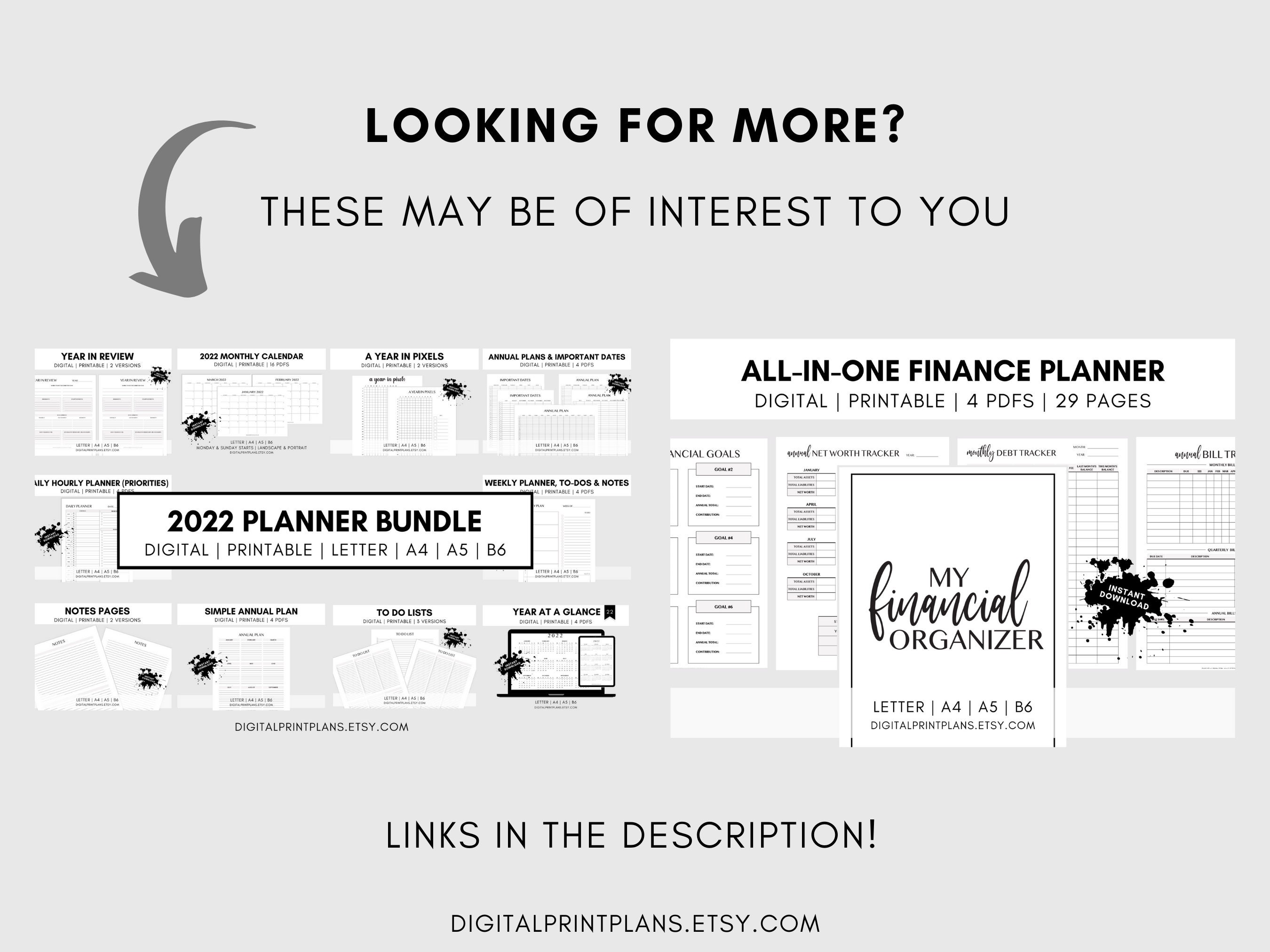 Minimalist Instagram Tracker Social Media Tracker - Etsy