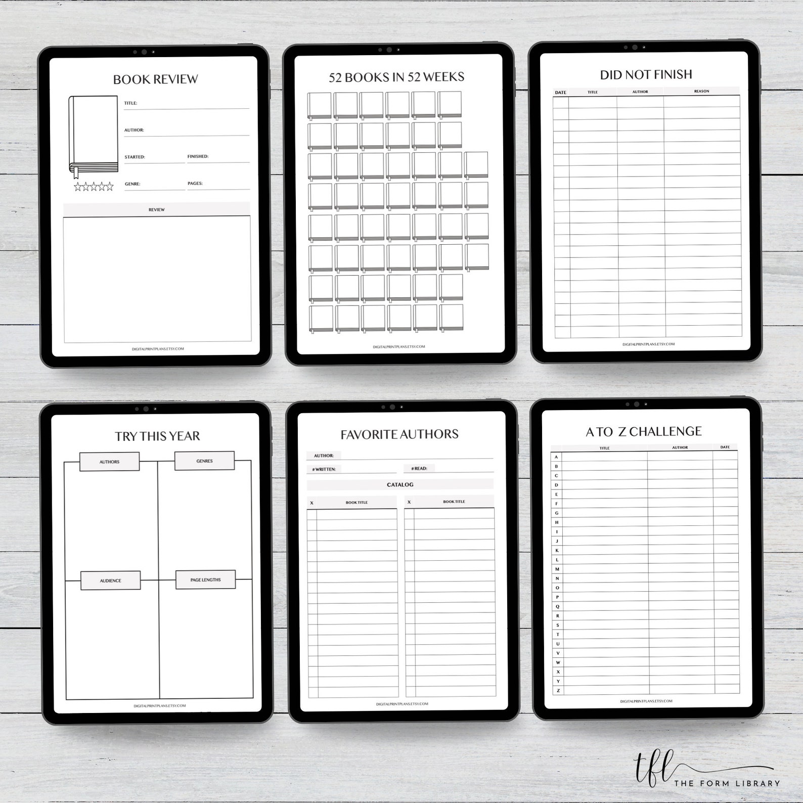 Ultimate Reading Planner Digital Reading Journal Reading Journal ...