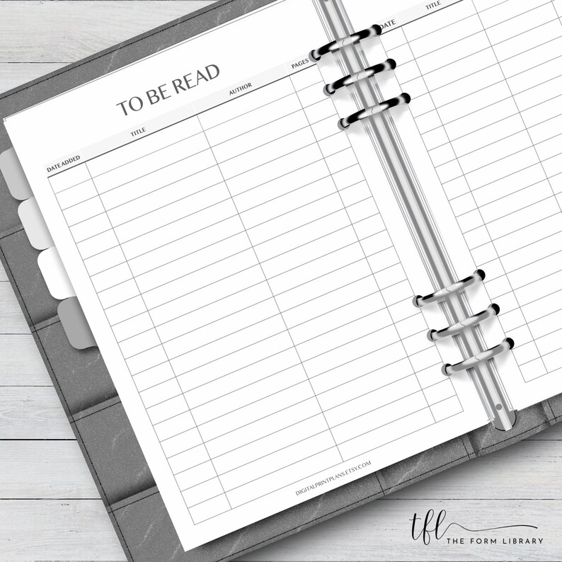 Reading Tracker Bundle TBR List Digital Reading Journal - Etsy