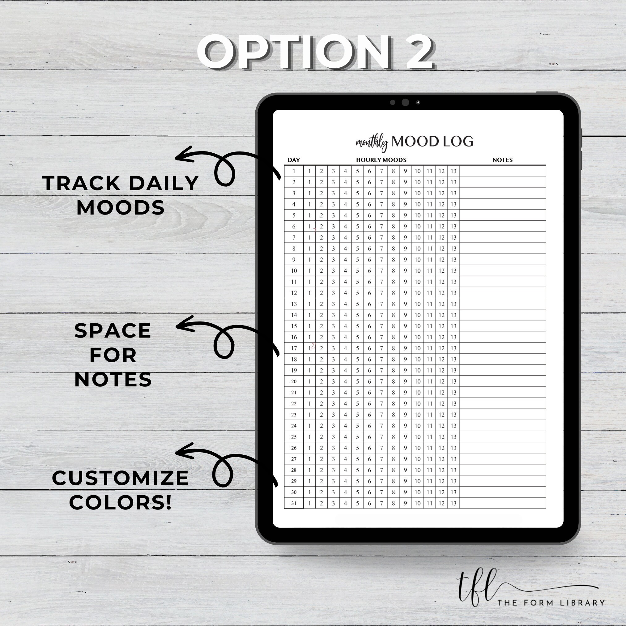 Mood in Pixels Tracker | Year in Pixels Tracker | Annual Mood Tracker ...