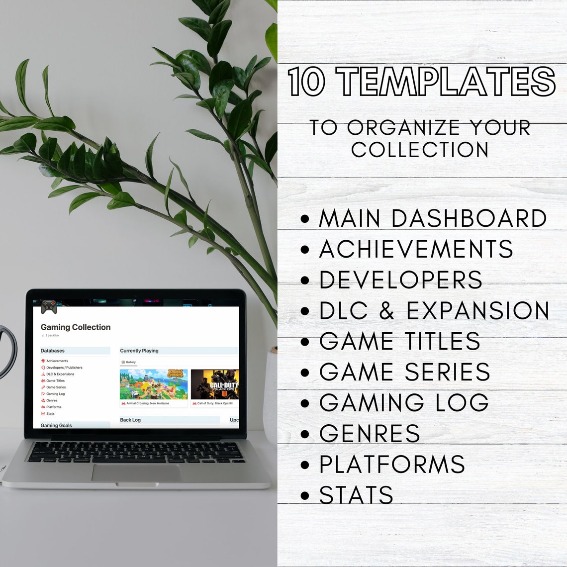 Notion Video Game Tracker Notion Video Game Inventory Notion Template Game Collection Gaming ...