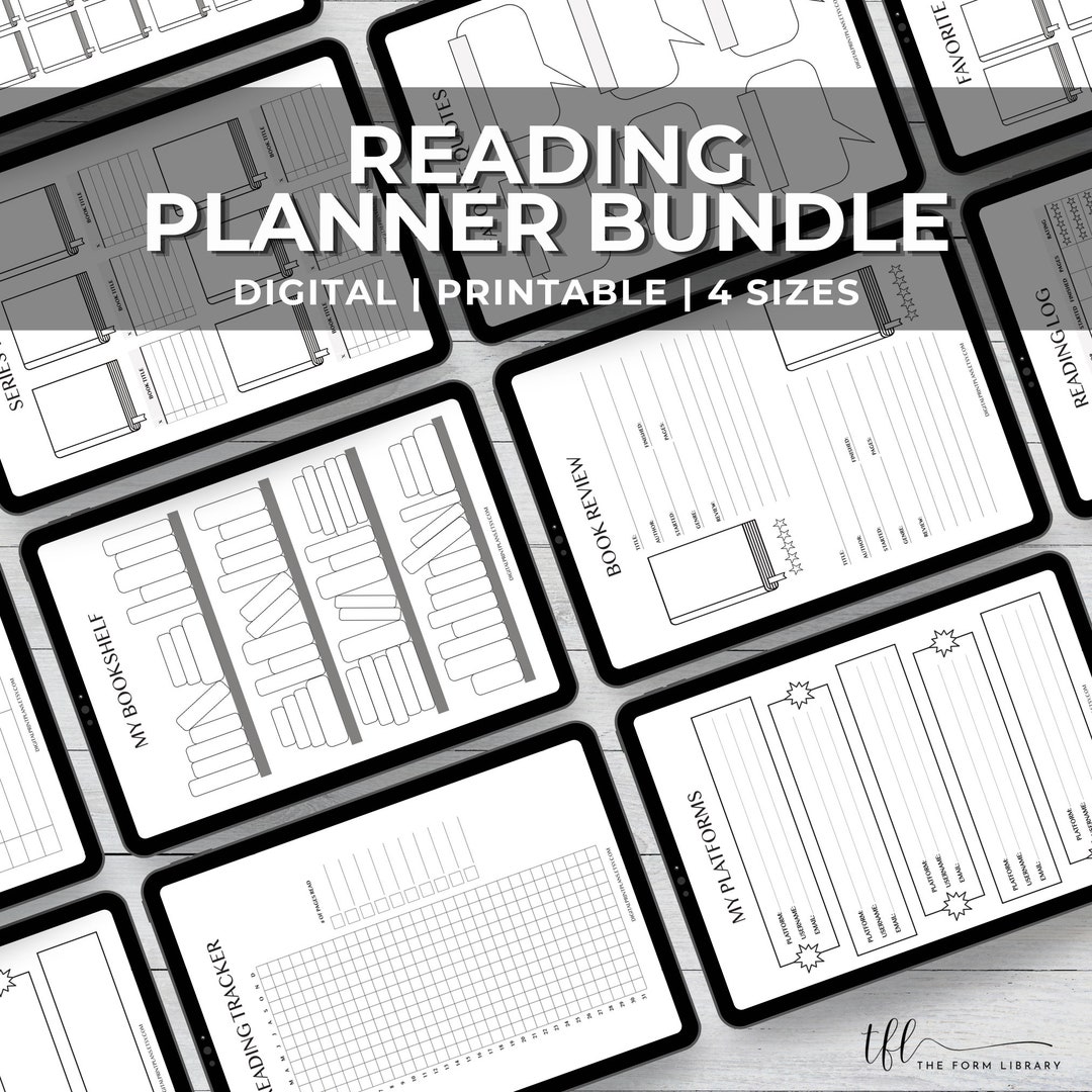 Ultimate Reading Planner | Digital Reading Journal | Reading Journal ...