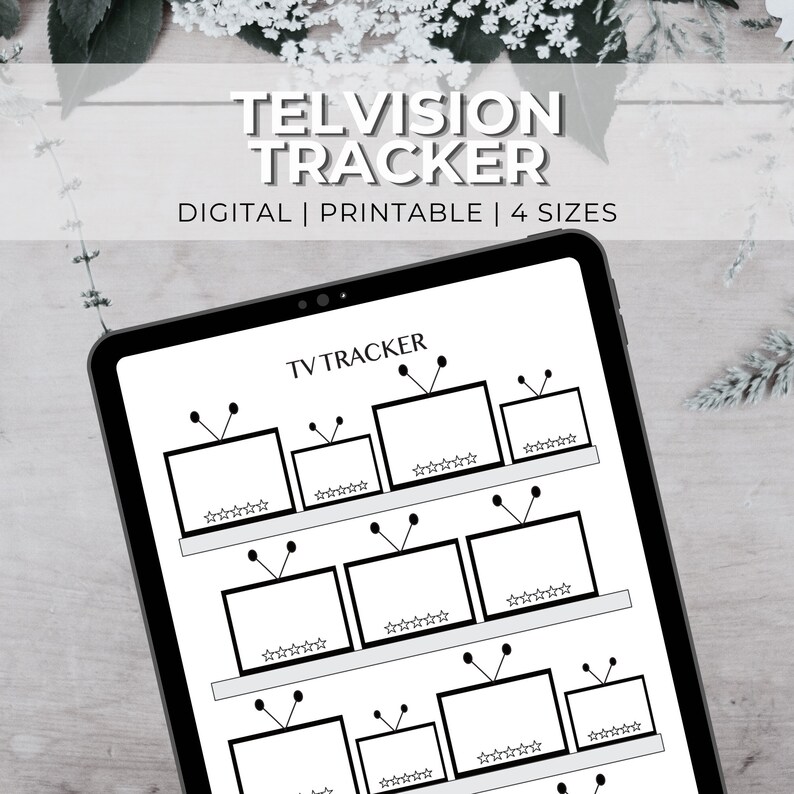 Minimalist Printable Television Tracker | Watch List | Streaming ...