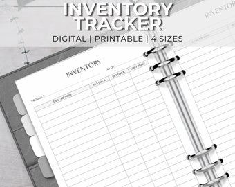Simple & Editable Product Inventory List Template MS Word - Etsy