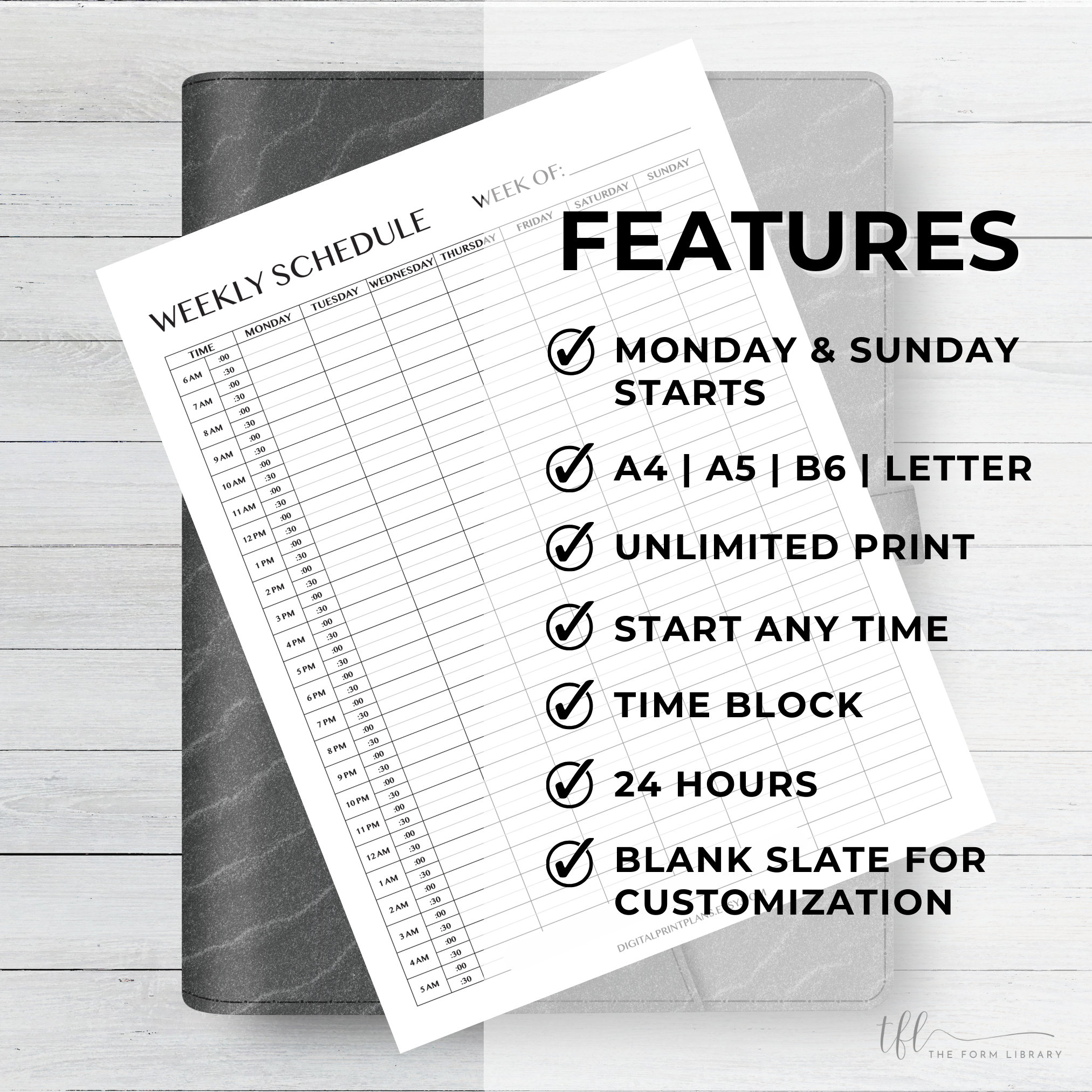 Time Management System Weekly Timebox Planner Timebox Plan Undated ...