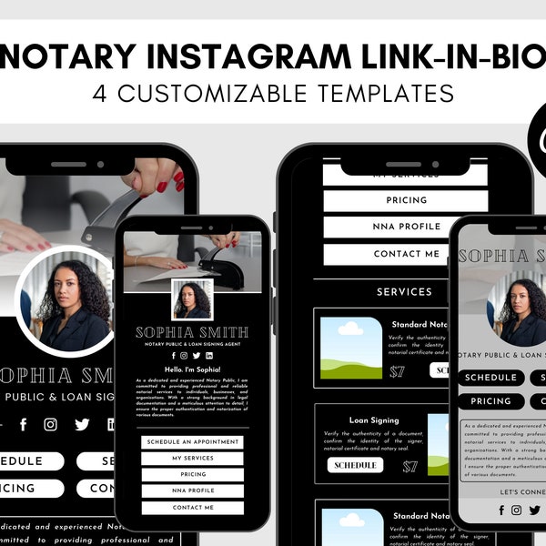 Notary Signature Template - Etsy