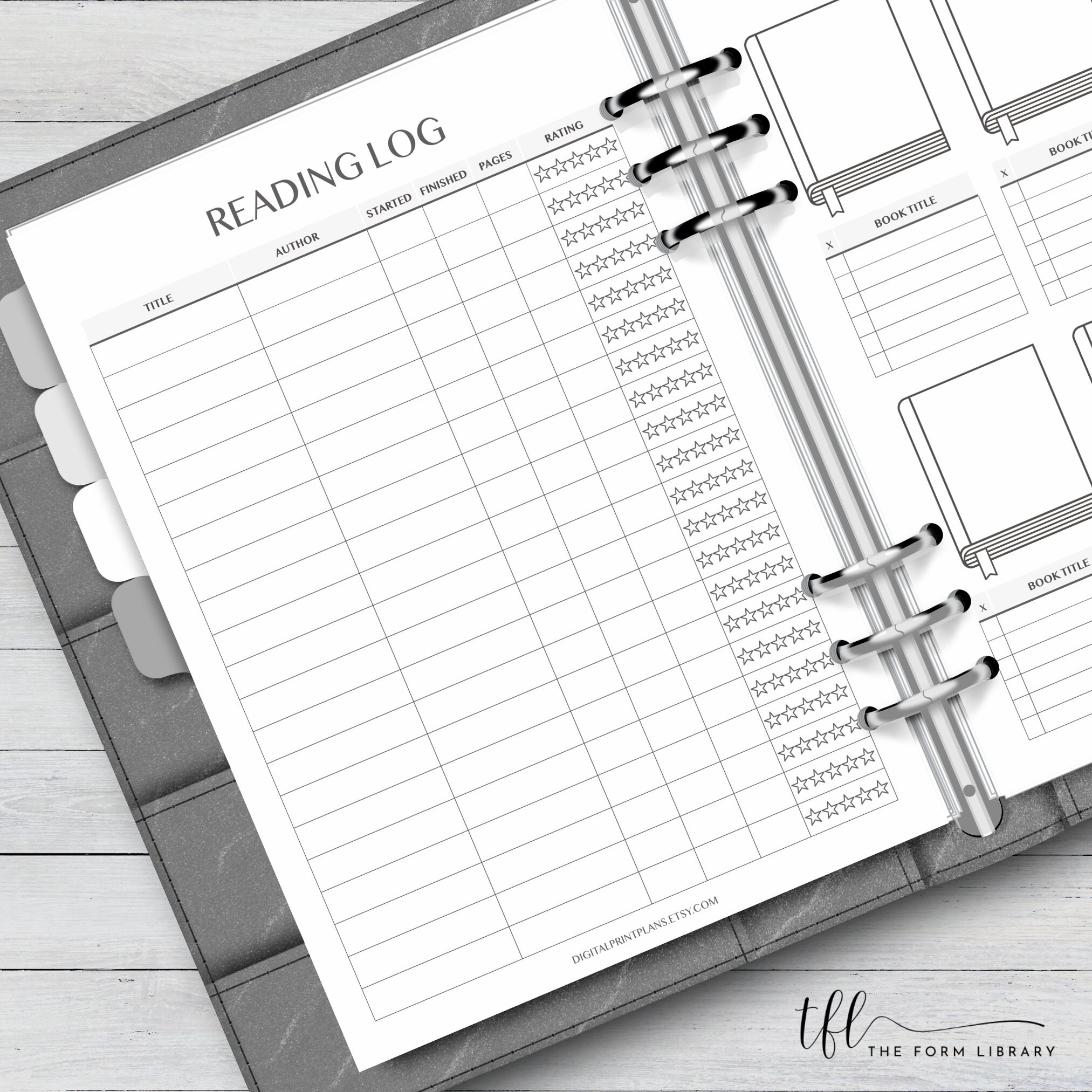 Reading Tracker Bundle TBR List Digital Reading Journal Reading Journal ...
