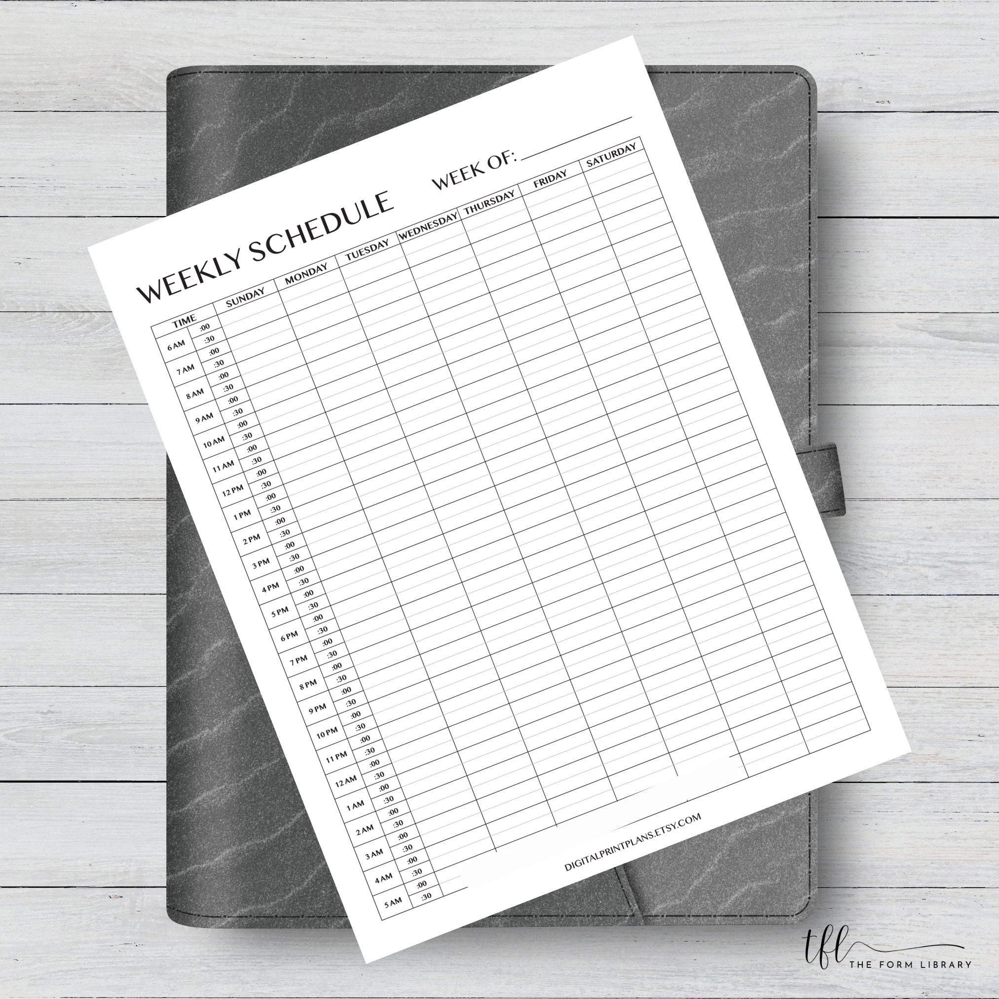 Time Management System Weekly Timebox Planner Timebox Plan Undated ...