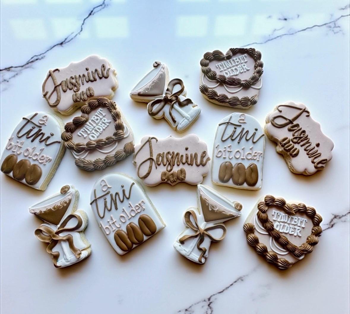 Martini Birthday Sugar Cookies: 21st Birthday, Girls Night Party Favors ...