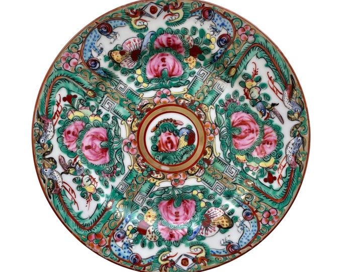 6 Canton Rose Medallion Vintage Hand Painted Porcelain Bread Plates ...