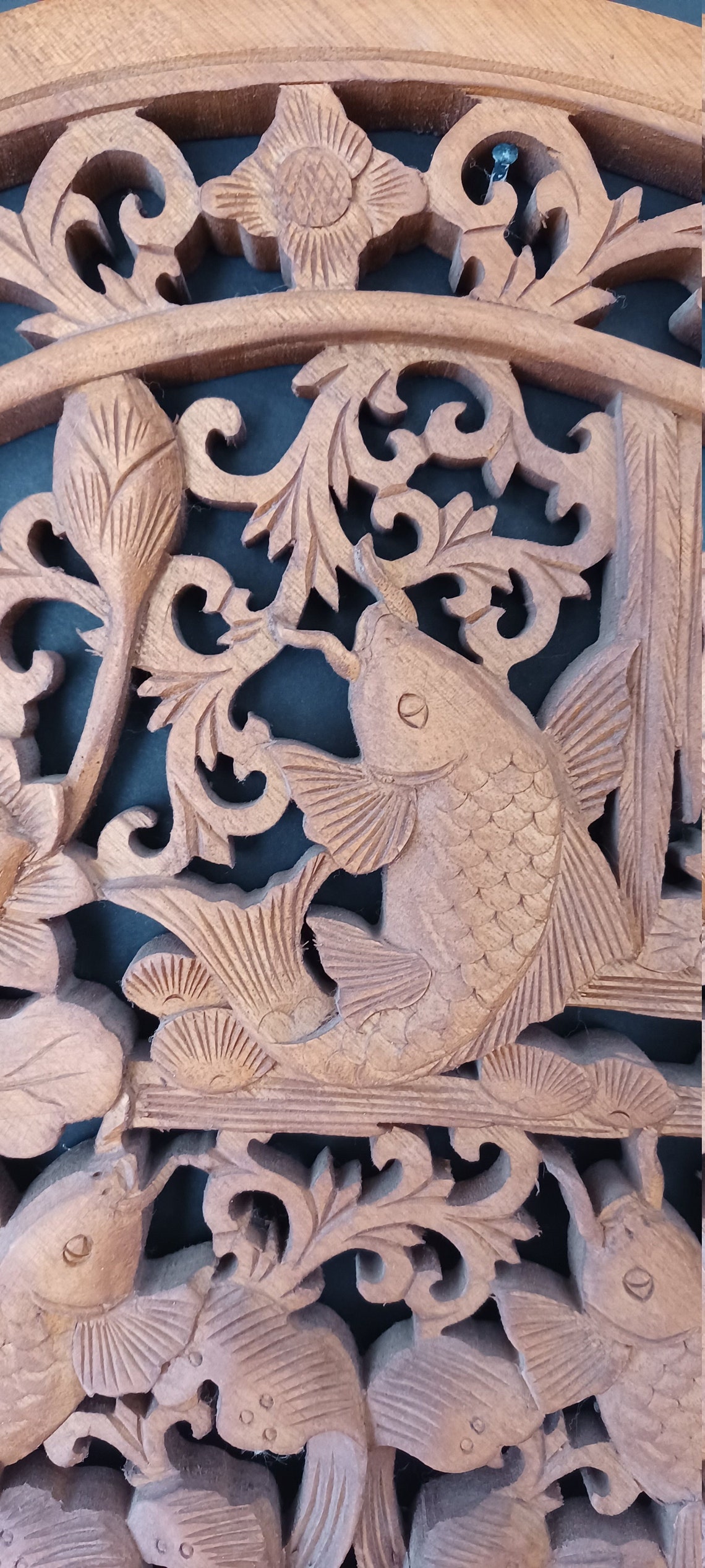 Vintage Chinese Wood Decoration Wall Hanging Hand Carved Home Decor - Etsy