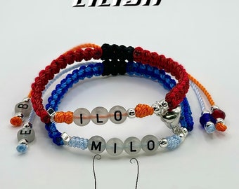 Matching Beaded Ilo and Milo Inspired Bracelets - Etsy