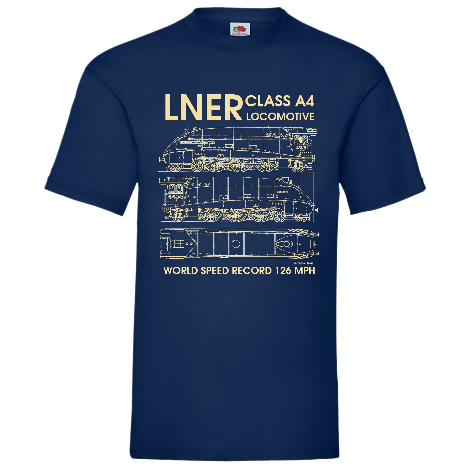 LNER Class 4 Locomotive Blueprint T-shirt Birthday Gift - Etsy