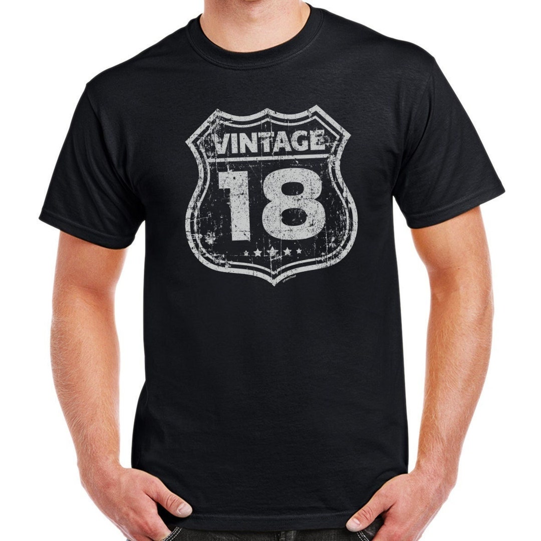 Vintage 18 Years Old T-shirt Birthday Gift - Etsy
