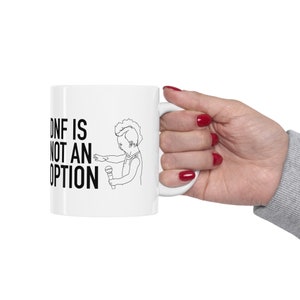 DNF Not an Option Mug - Inspirational Running Race Quote - Etsy