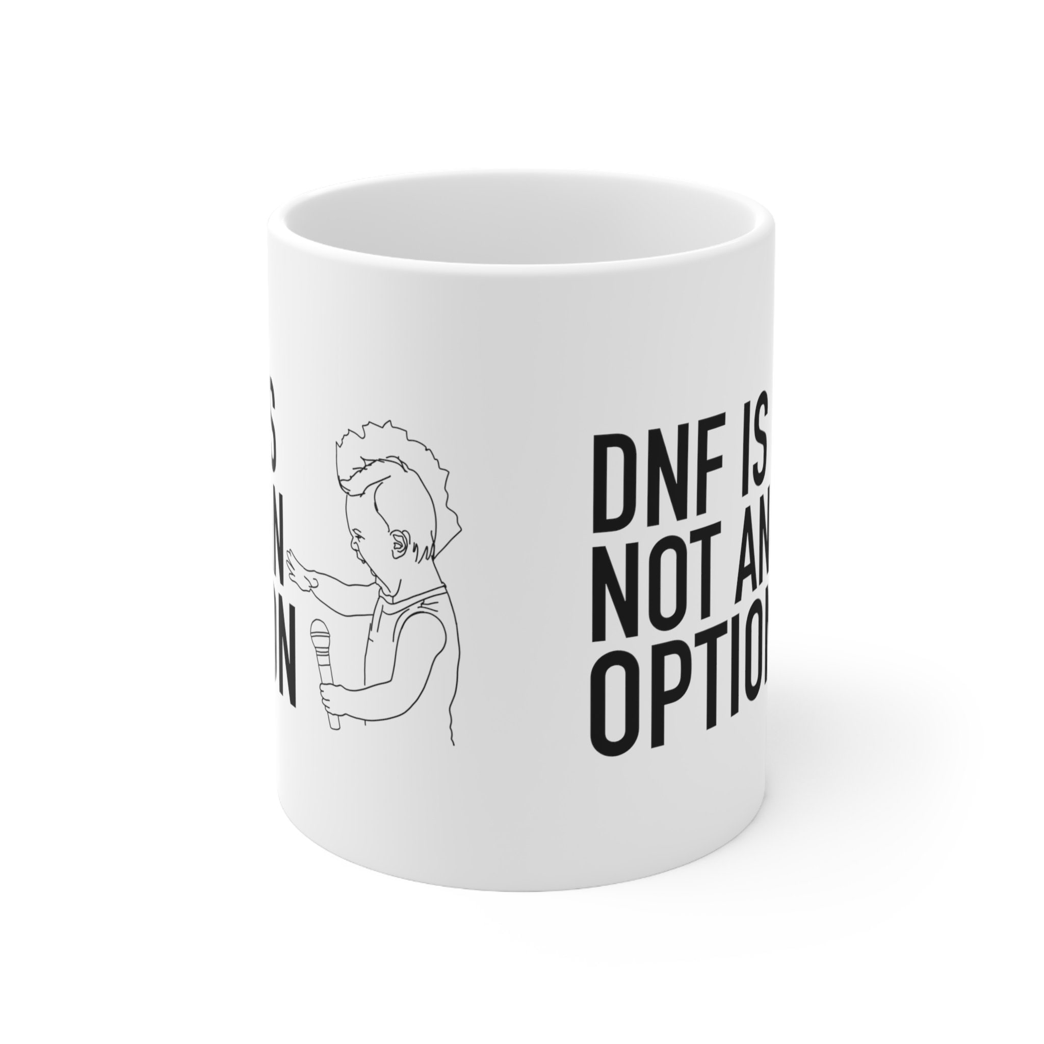 DNF Not an Option Mug Inspirational Running Race Quote - Etsy