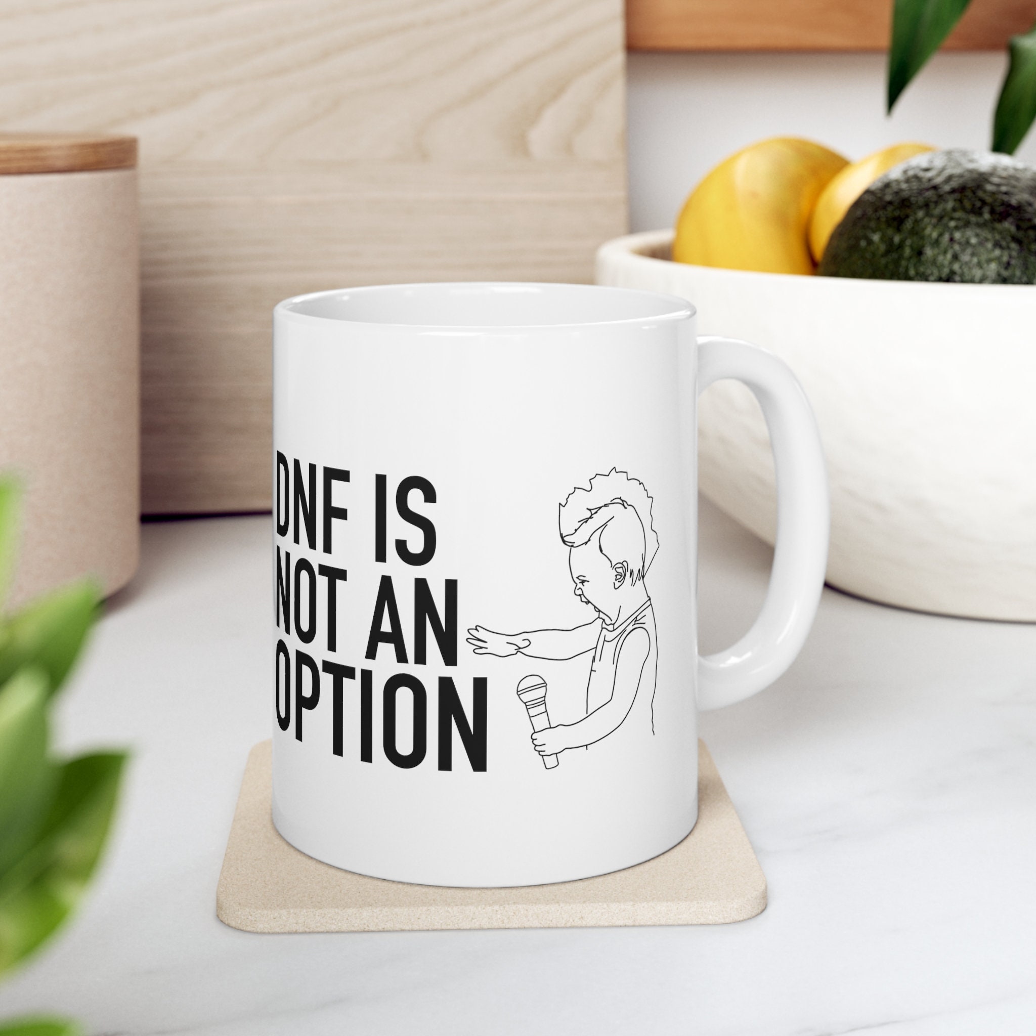 DNF Not an Option Mug Inspirational Running Race Quote - Etsy