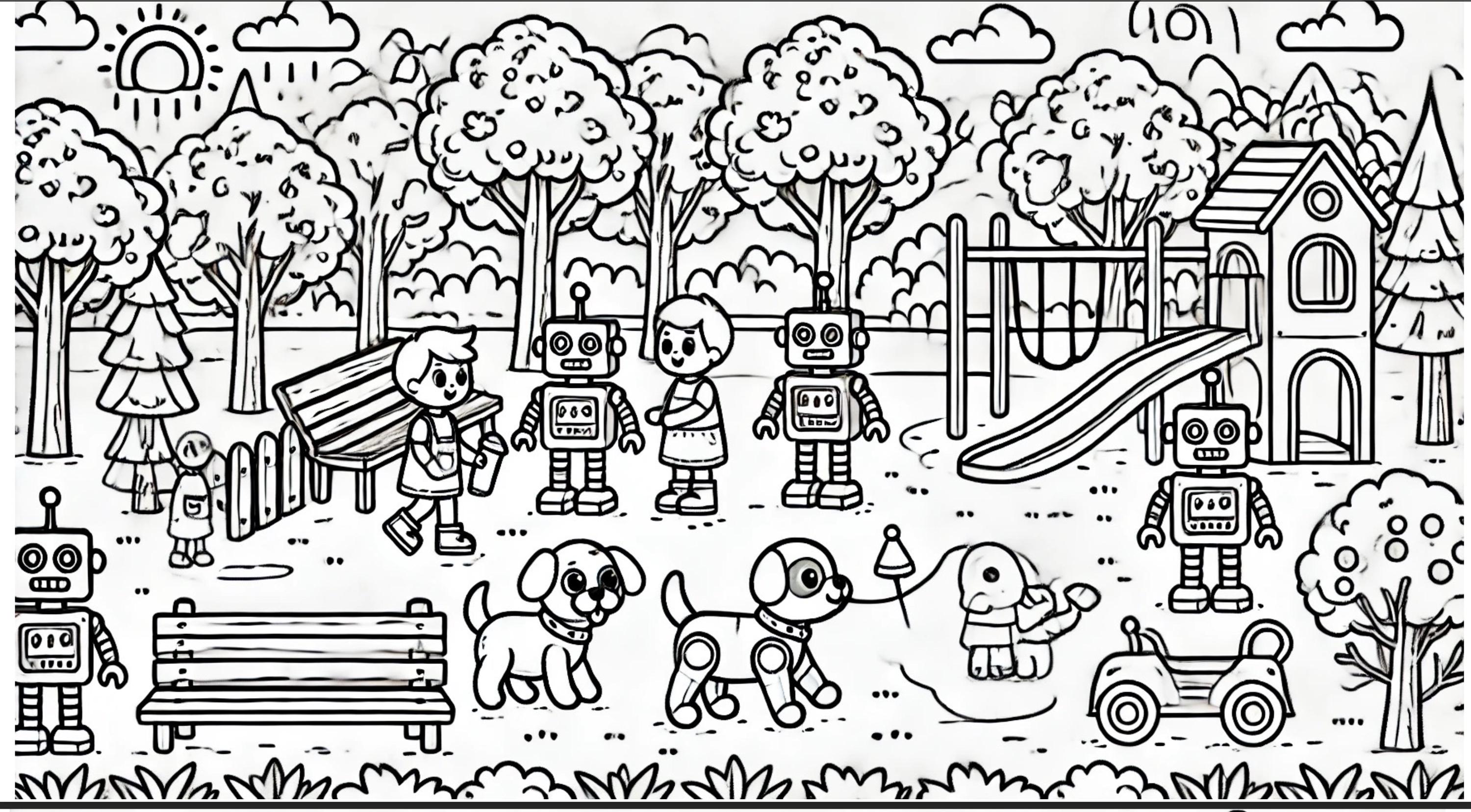 Tech Adventures Coloring Book for Kids - Etsy