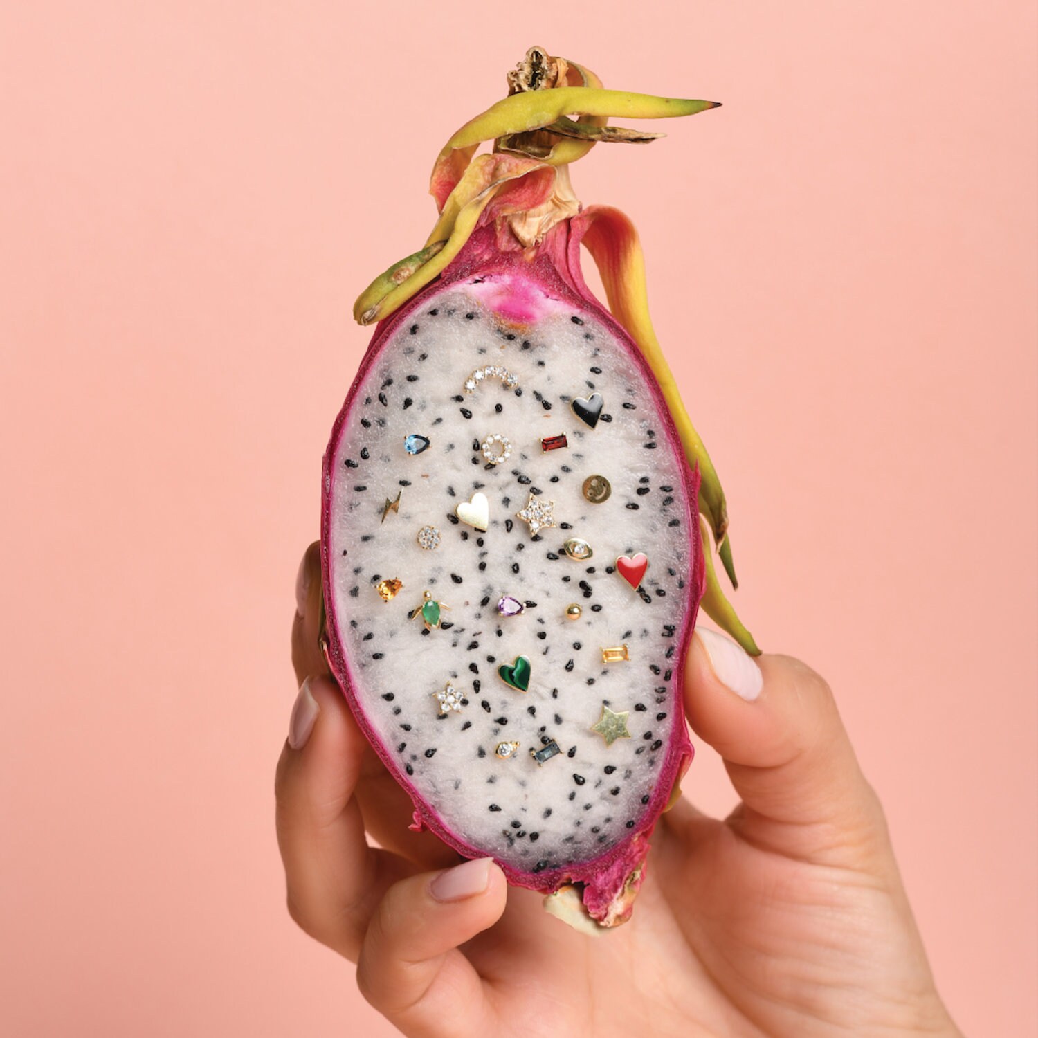 Smiley 14K Gold Stud Screw Back Ear Piercing - Etsy