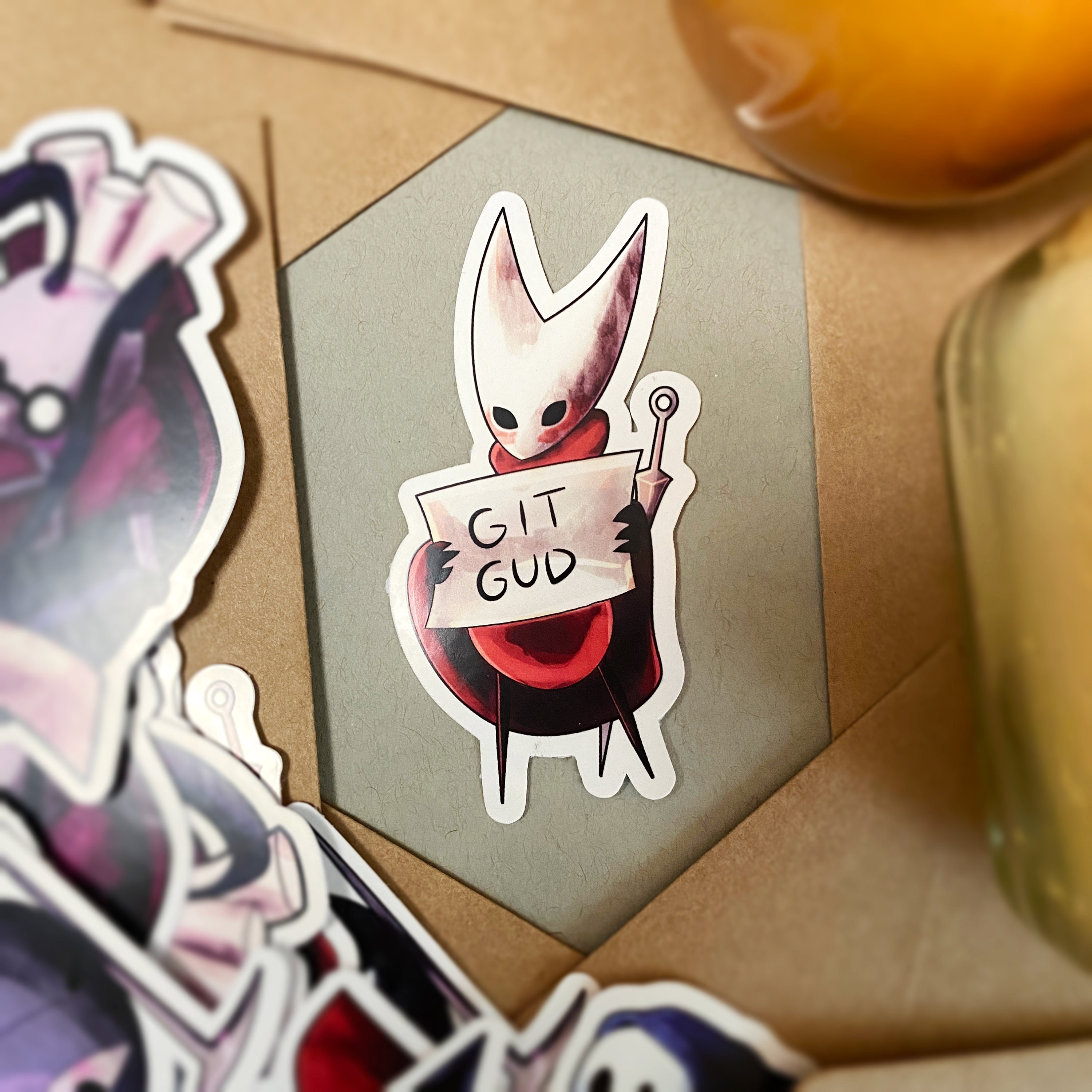 Hornet Git Gud Hollow Knight Sticker - Etsy Ireland