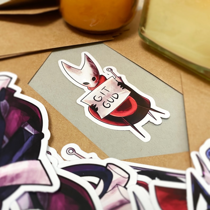 Hornet Git Gud Hollow Knight Sticker - Etsy