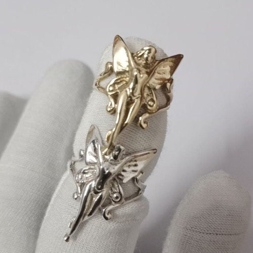 Beautiful Sterling Silver Ring With Faerie Fairy Design - Etsy