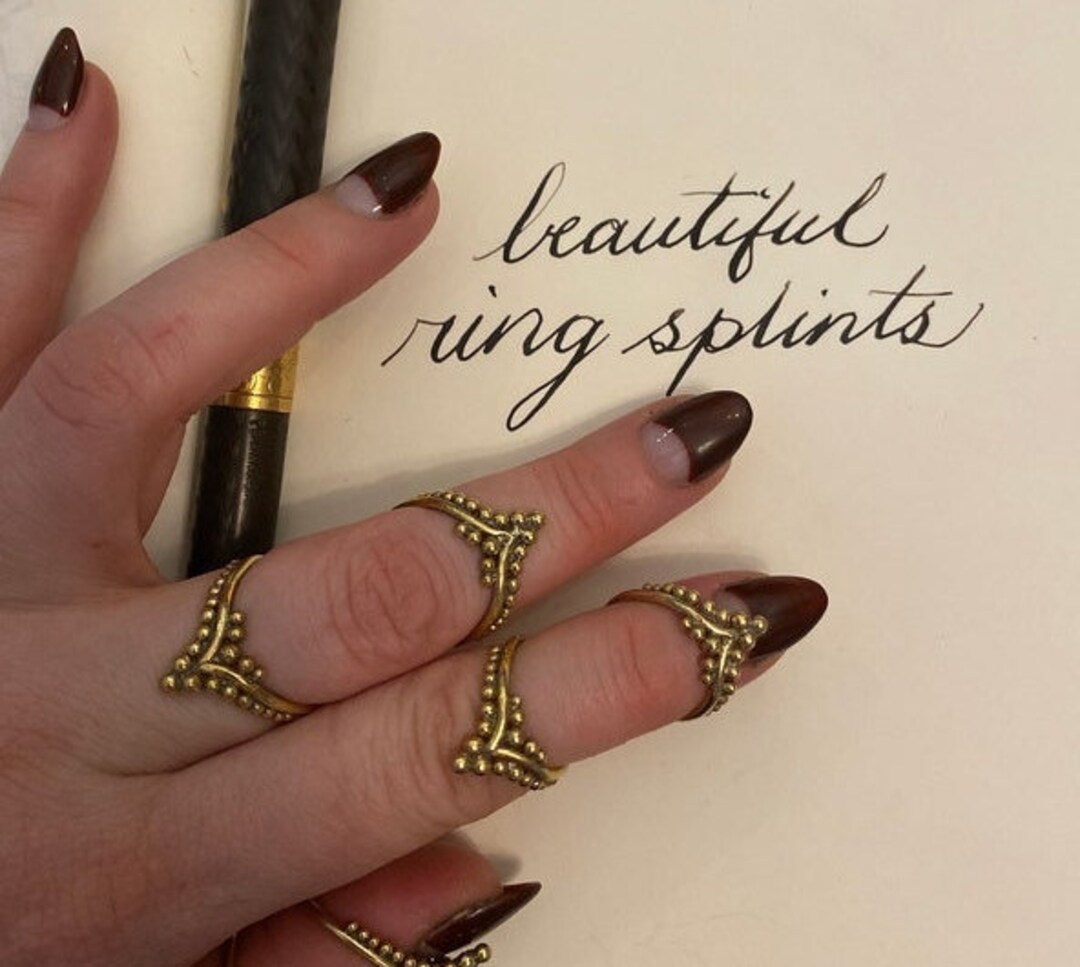 Swan Neck Deformity Silver Ring Splint 925 PIP Holes Design,arthitis ...