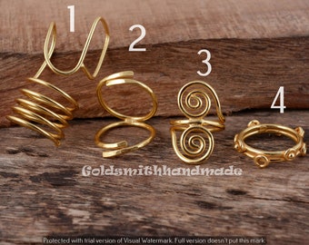 Gold Splint Ring | Etsy