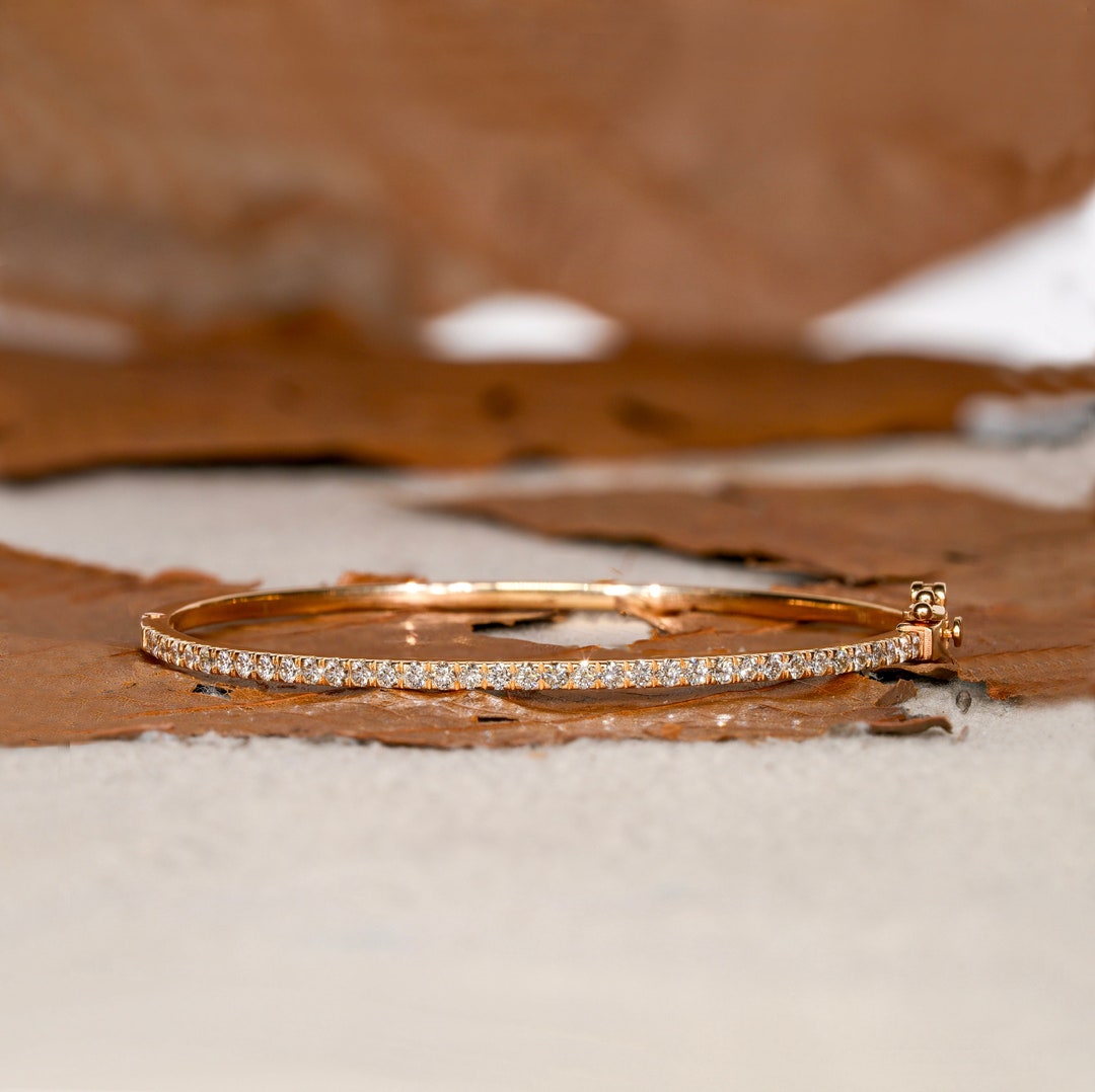 1.70MM Round Brilliant Cut Lab Grown Diamond Bracelet for Women,round ...