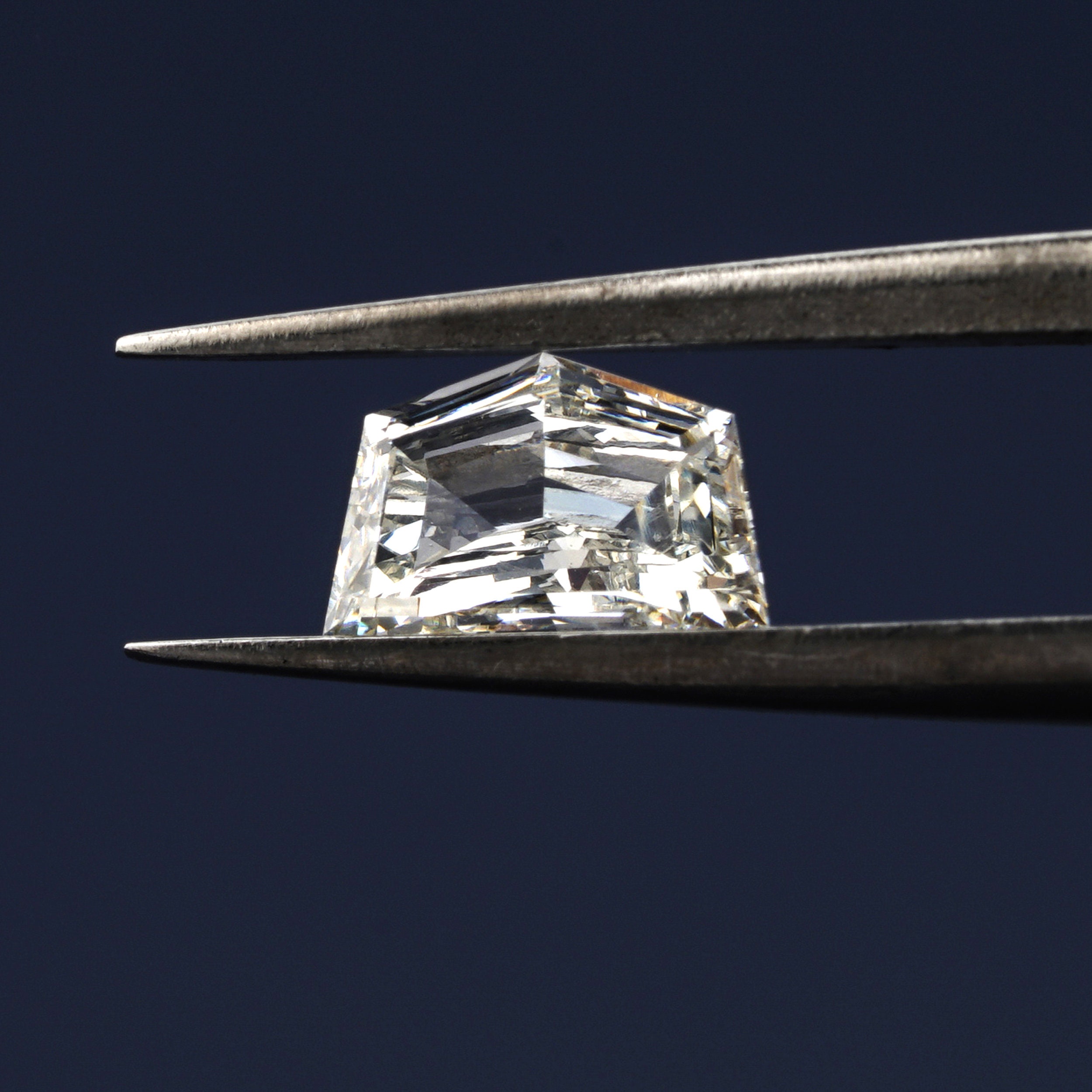 Cadillac Step Cut Lab Diamonds Engagement Ring for Side Stone for Semi ...