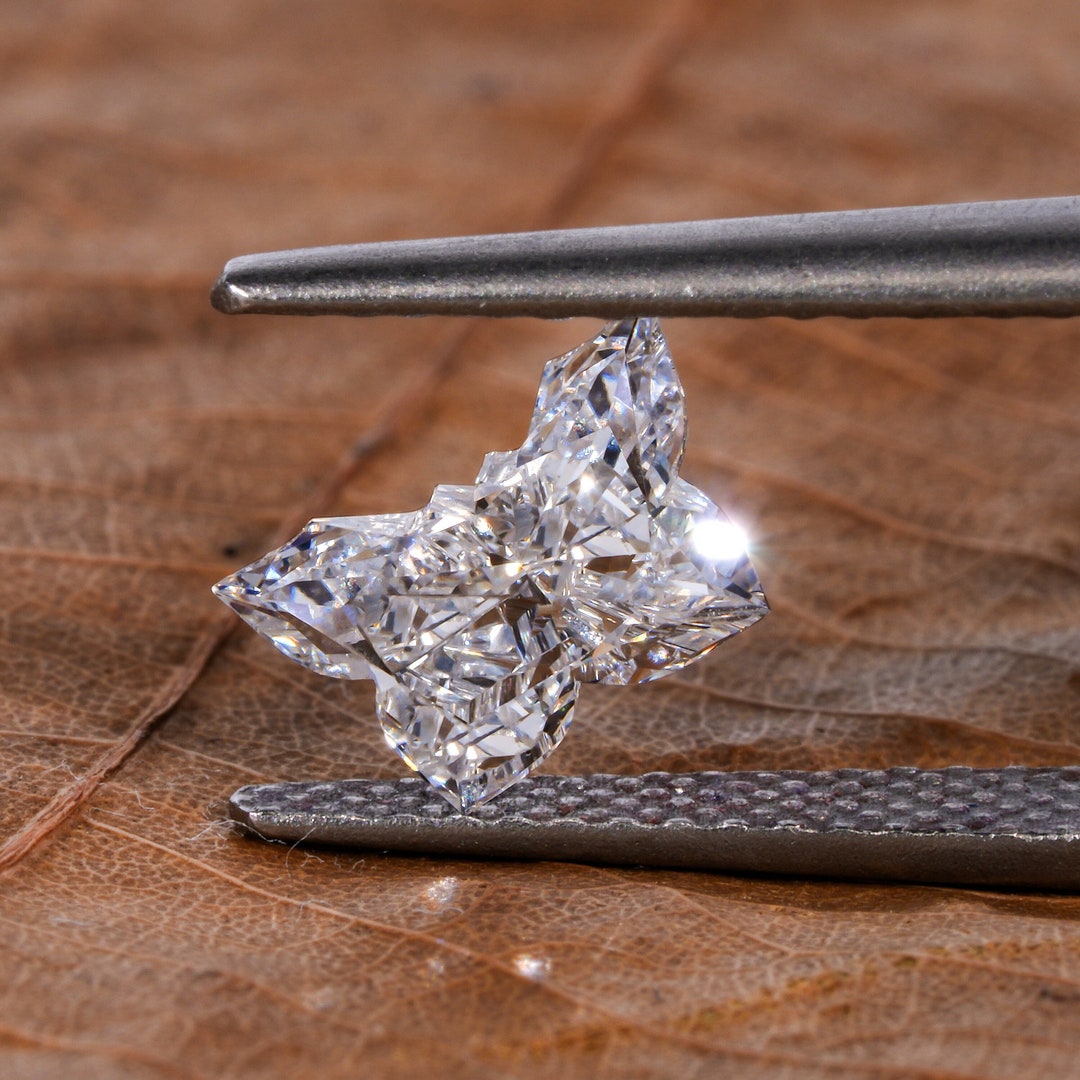 Brilliant Butterfly Cut Diamond,ef Color Lab Grown Diamond,1.00ct ...