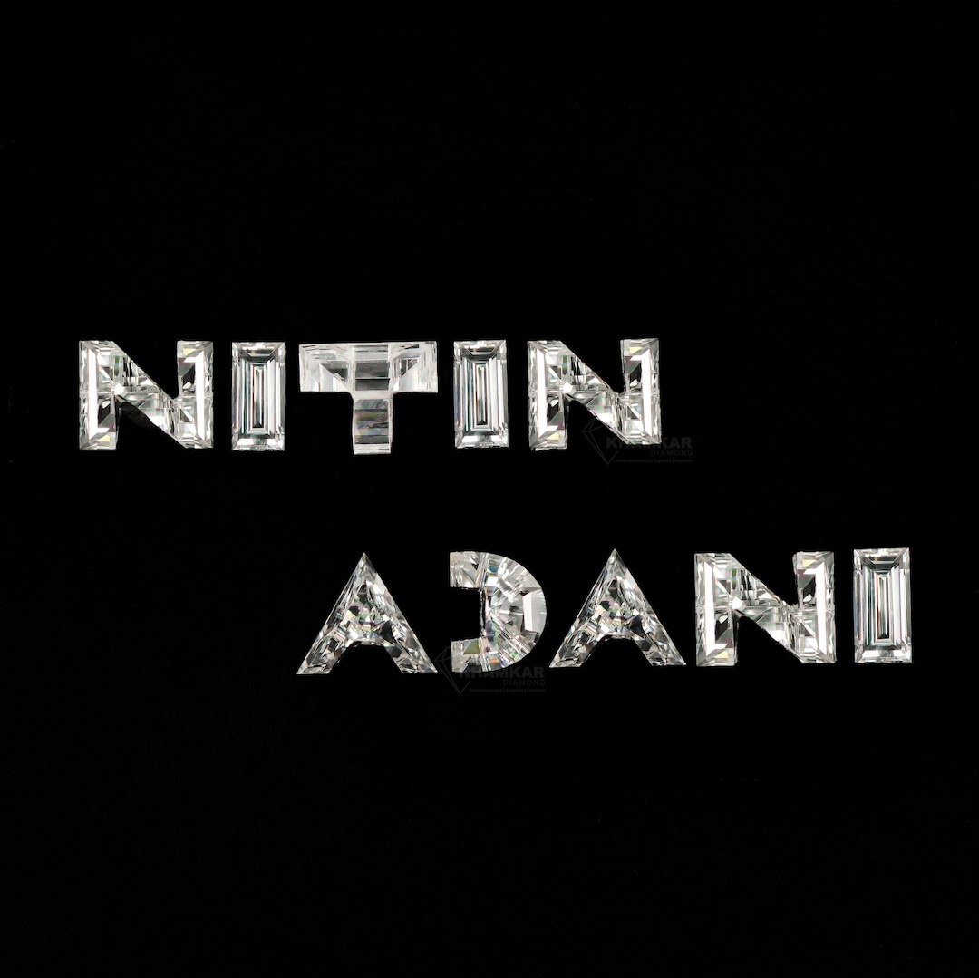 Buy 1.22ctnitin Adani Letter Alphabetical Initial Lab Grown Loose ...