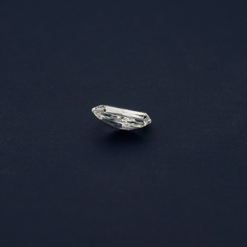 Cadillac Step Cut Lab Diamonds Engagement Ring for Side Stone for Semi ...
