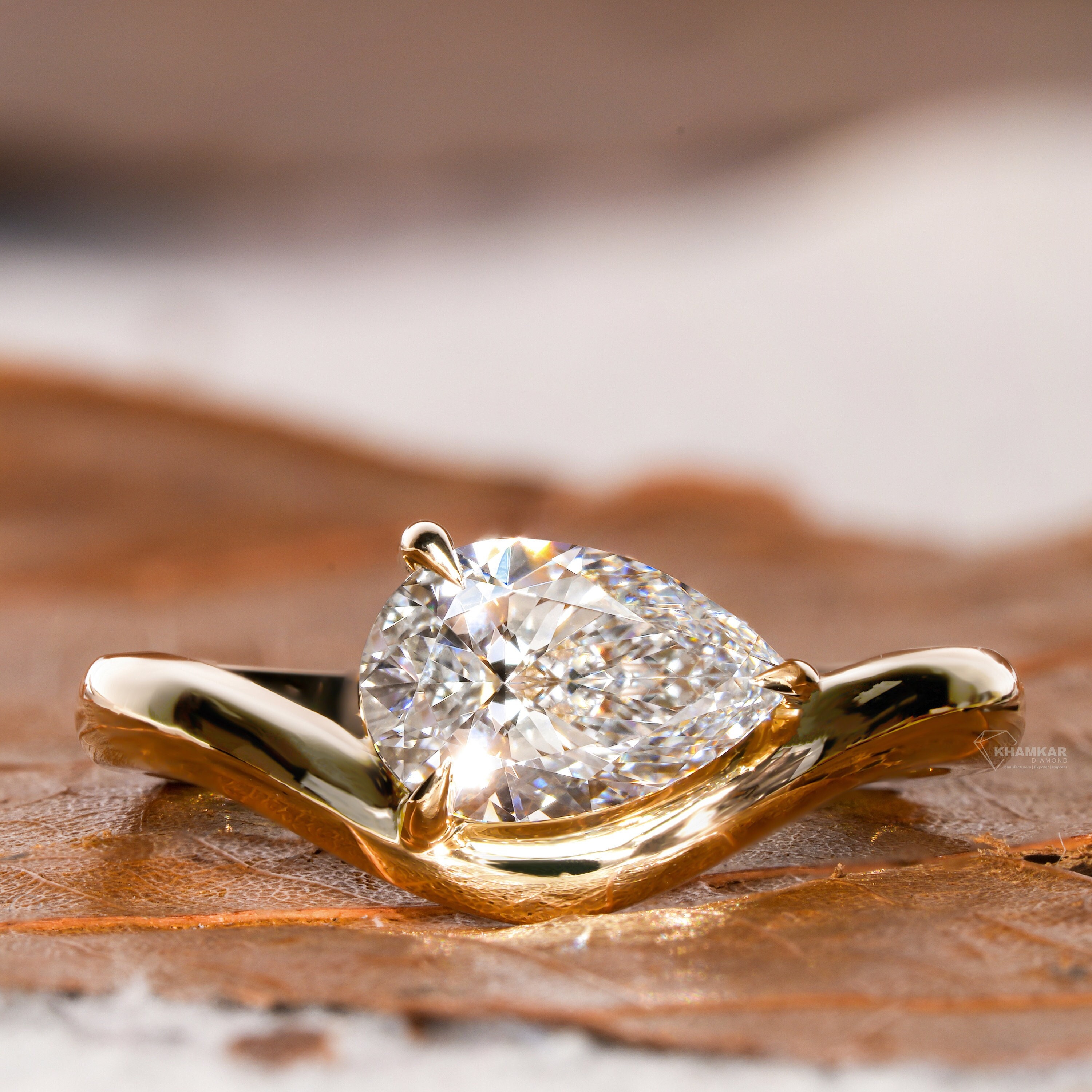 Pear wedding rings 60 photos - Astyledwedding.com
