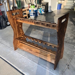 Fishing Rod and Reel Rack - Etsy