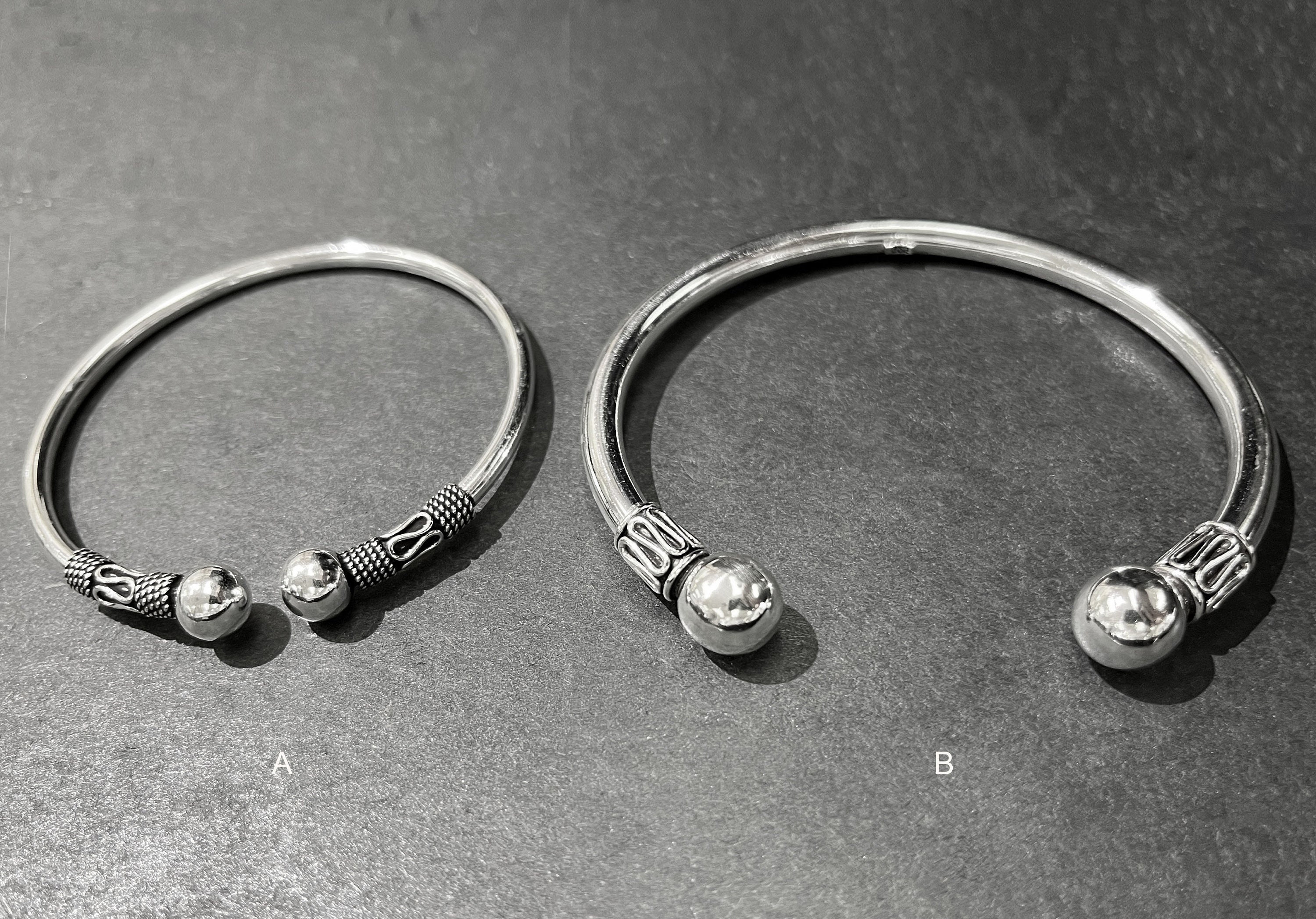 BALI BALL Cuff Bracelet-b-bali Ball Cuff Bracelet-bali Ball Bangle Bracelet-solid 925 Sterling ...