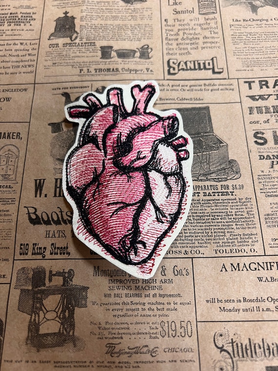 Anatomical Heart Patch - Etsy