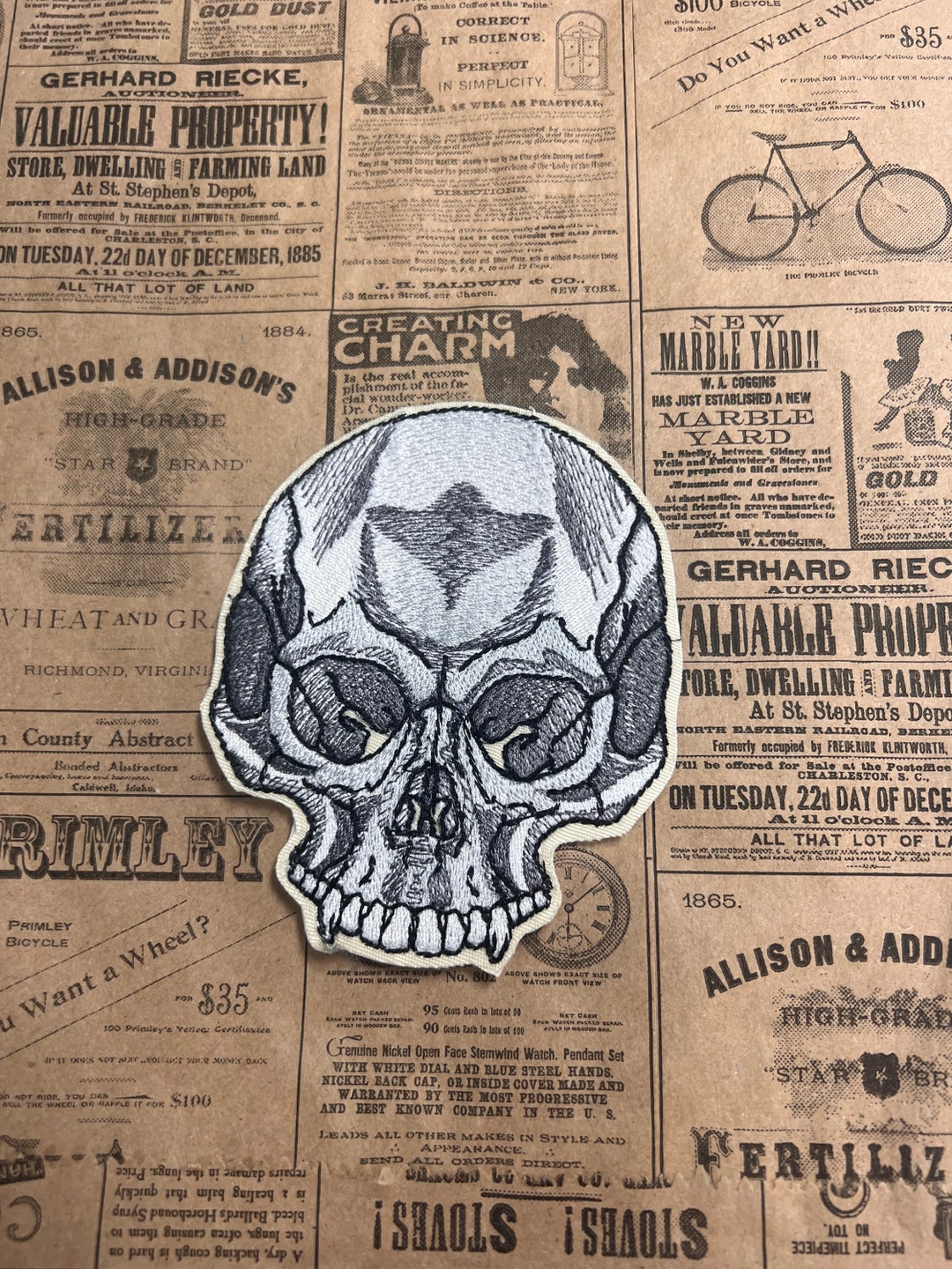Vampire Skull Patch - Etsy