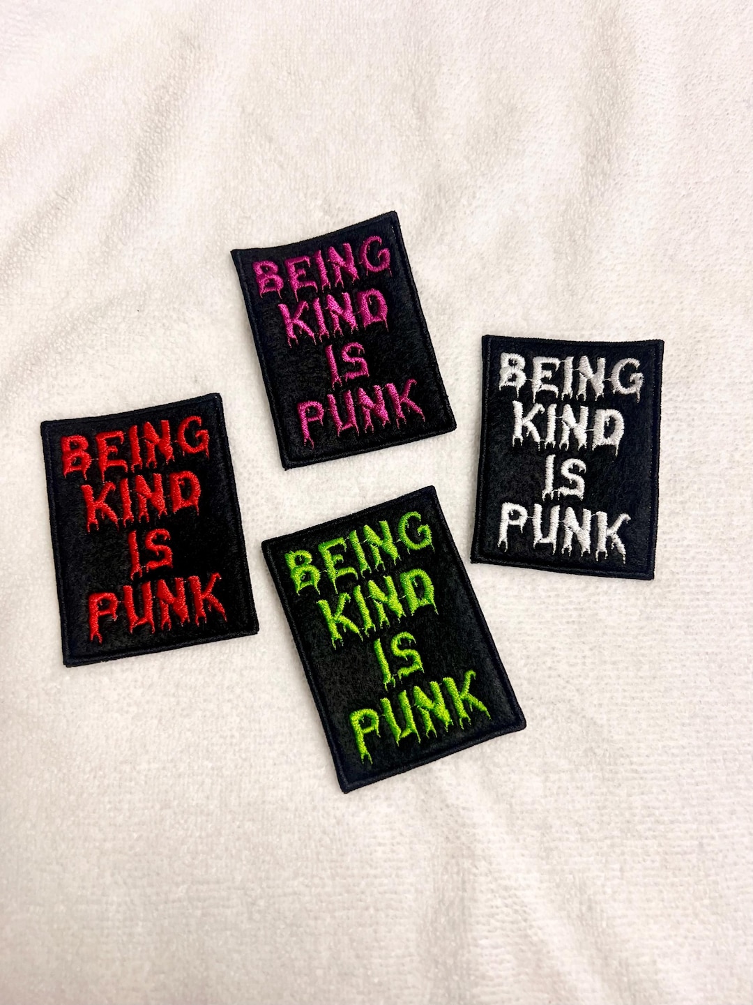 Being Kind is Punk Patch - Etsy