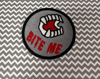 Patch Bite Me Fanboy Lobo Die Antwoord Comic Book Geek Big Bang Skull ...