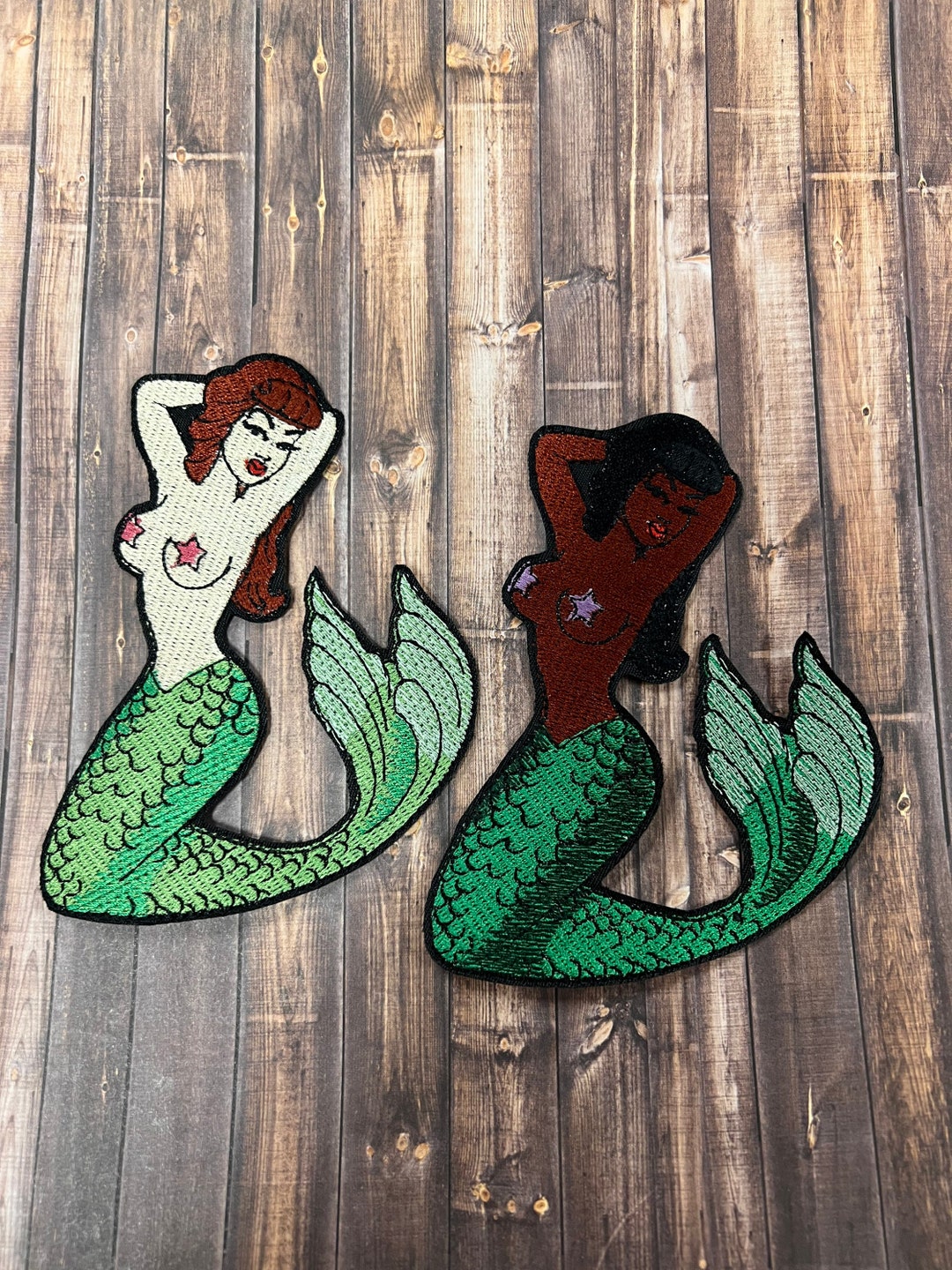 Mermaid Patch, Iron on or Sew On, Made to Order - Etsy