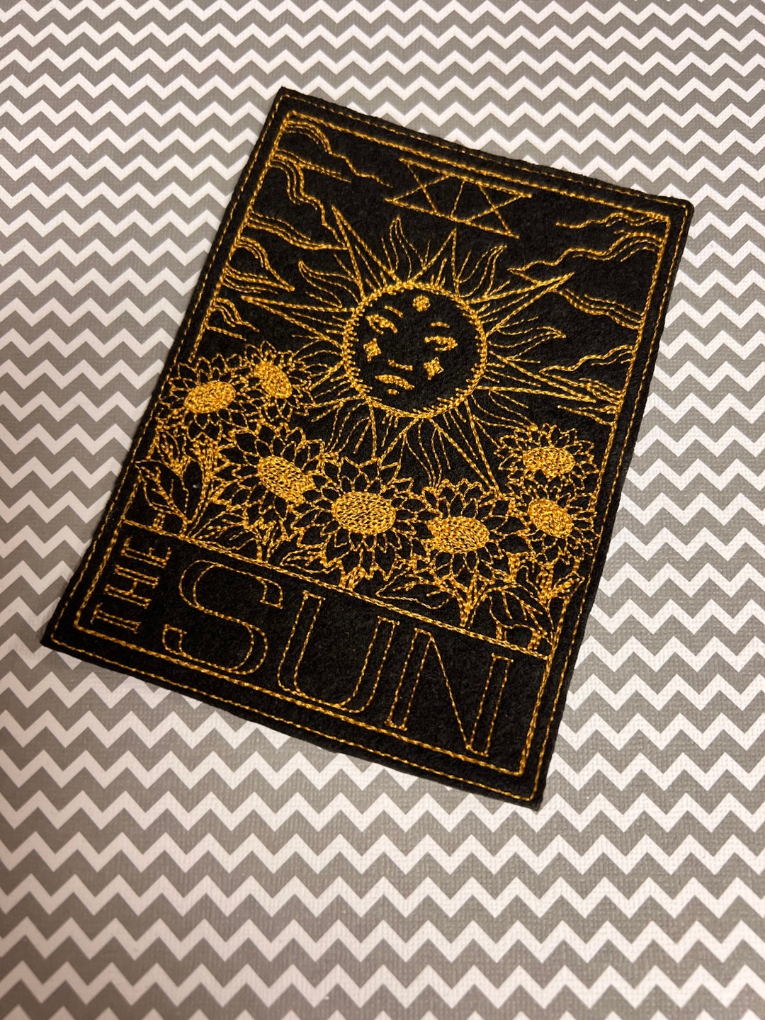 Sun Tarot Card Patch - Etsy