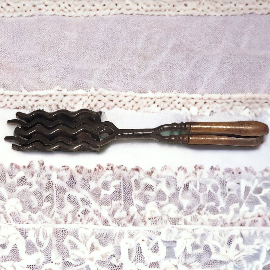 Antique Unusual Crimping / Curling Irons Marcel Wave - Etsy