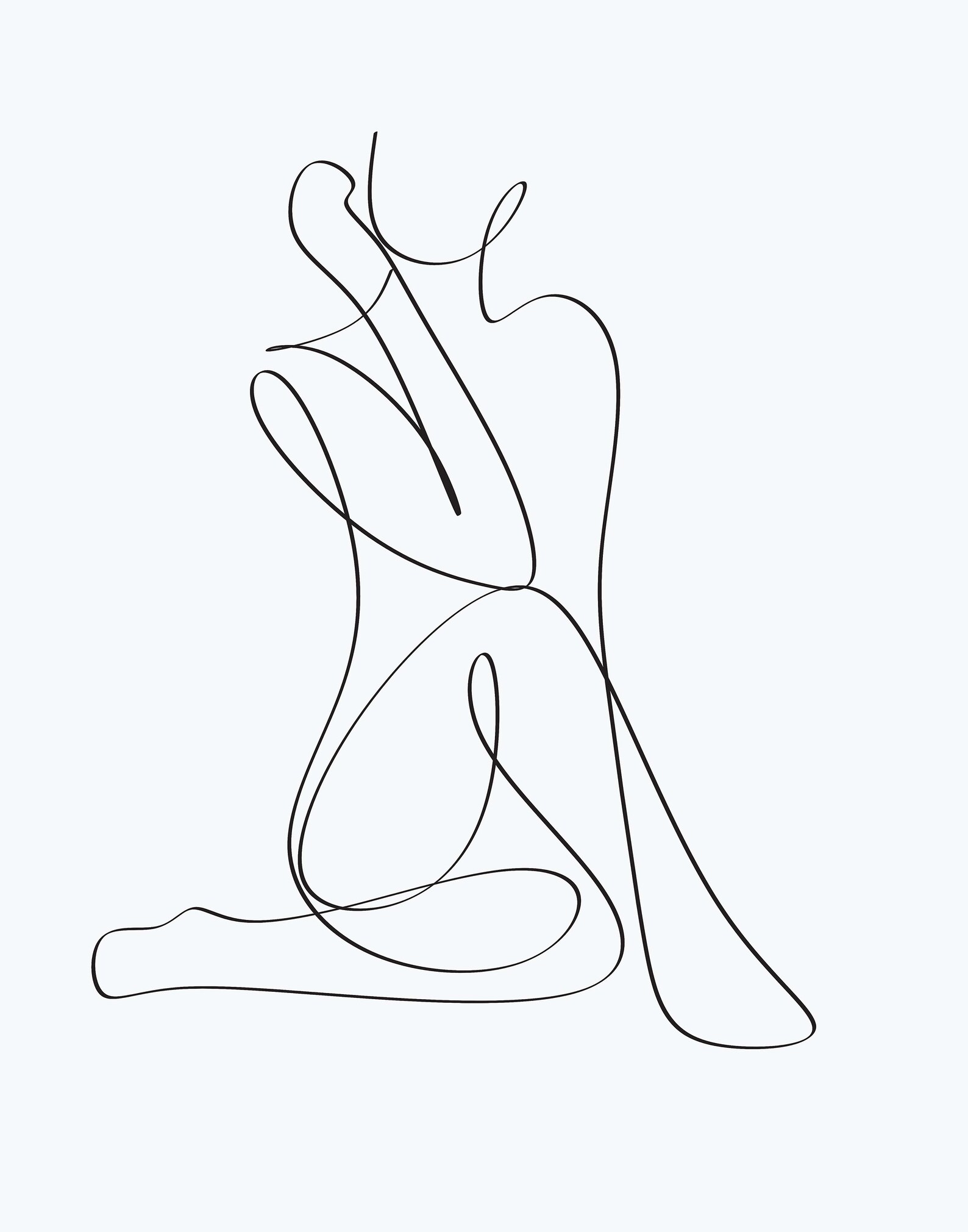 One Line Print, Minimalist Wall Decor, Female Print Poster, Body Line ...