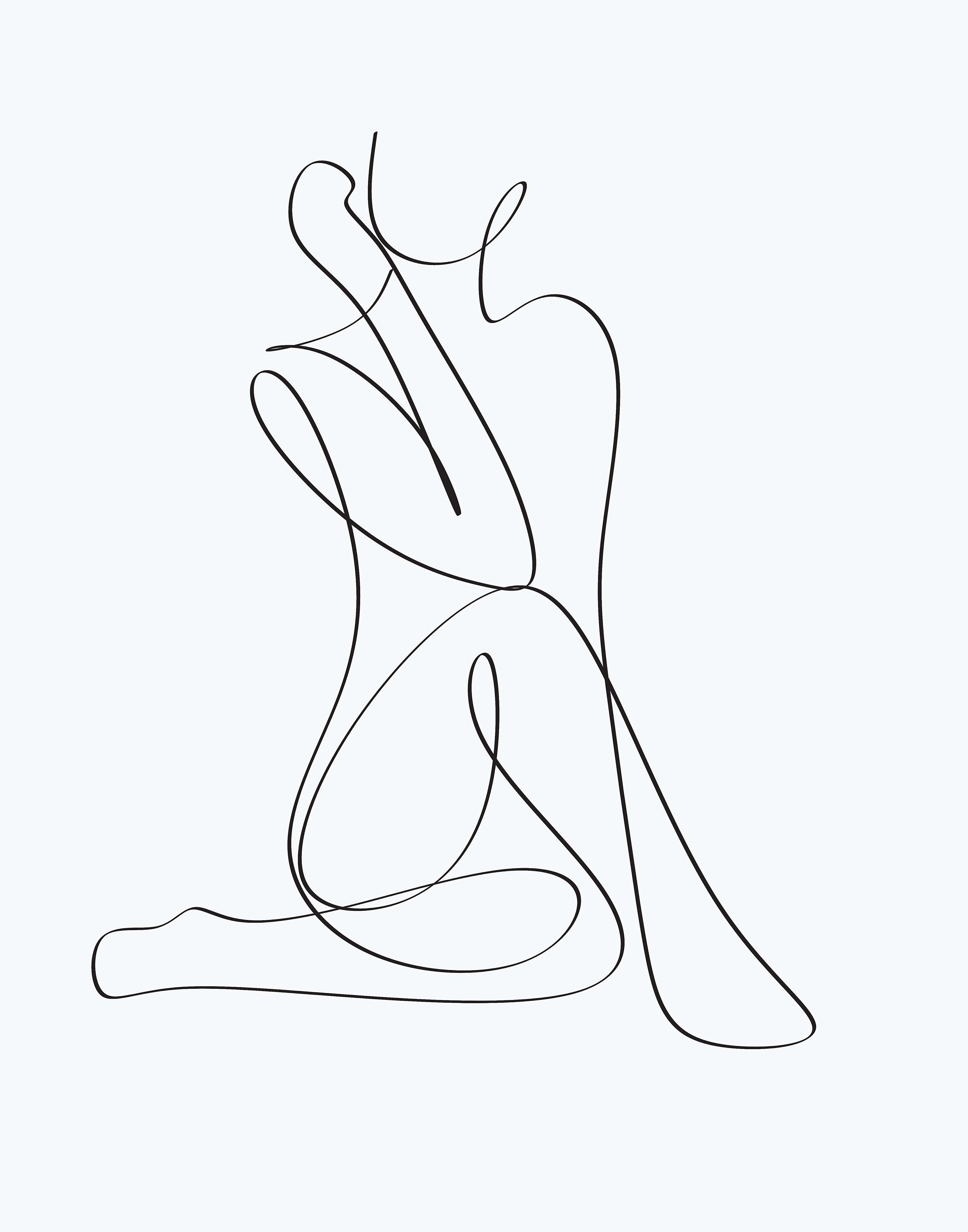 One Line Print, Minimalist Wall Decor, Female Print Poster, Body Line ...